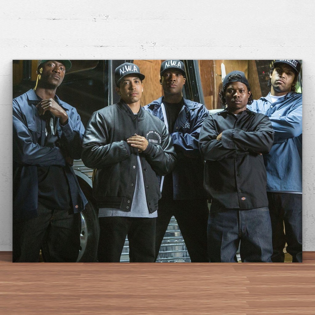 โปสเตอร์โลหะดีบุก ลาย Compton NWA Rap Legend Music สําหรับตกแต่งผนัง ...