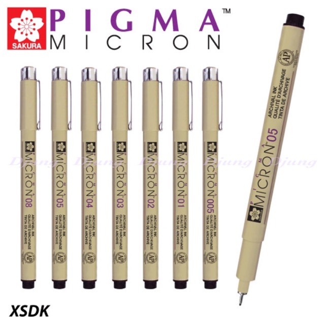 Sakura ปากกาพิกม่าซากุระ ปากกาตัดเส้น SAKURA Pigma Micro XSDK | Shopee Thailand