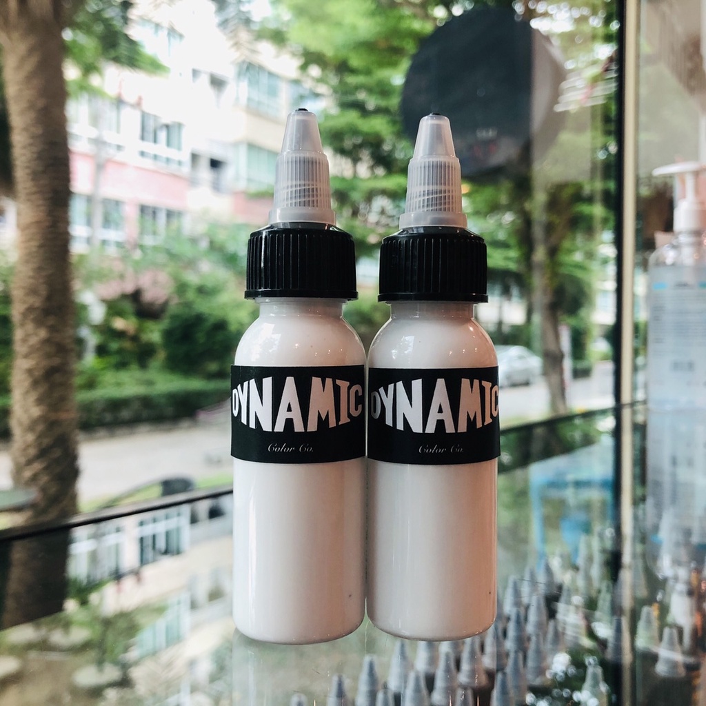 DYNAMIC TRIPLE WHITE TWD สีสักไดนามิกซุปเปอร์ไวท์ สีขาวซุปเปอร์ไวท์ได ...