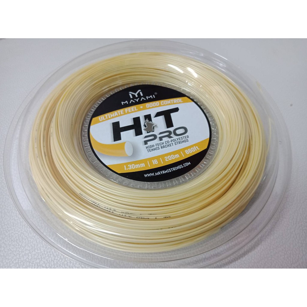 เอ็นเทนนิส HIT PRO REEL 1.30 mm 16 200m (ส่งฟรี).. | Shopee Thailand