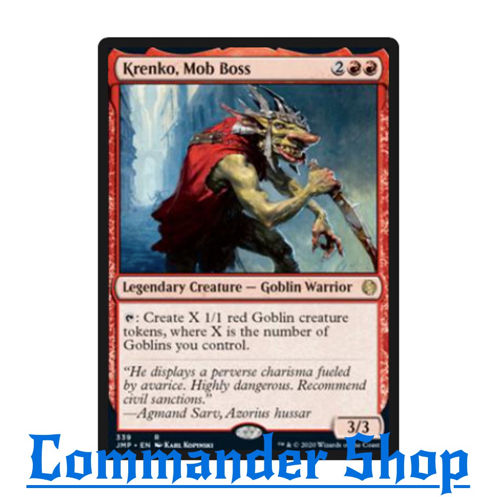 Krenko, Mob Boss (Legendary Creature - Goblin Warrior) Red Mv4 Pw3/Tn3 ...