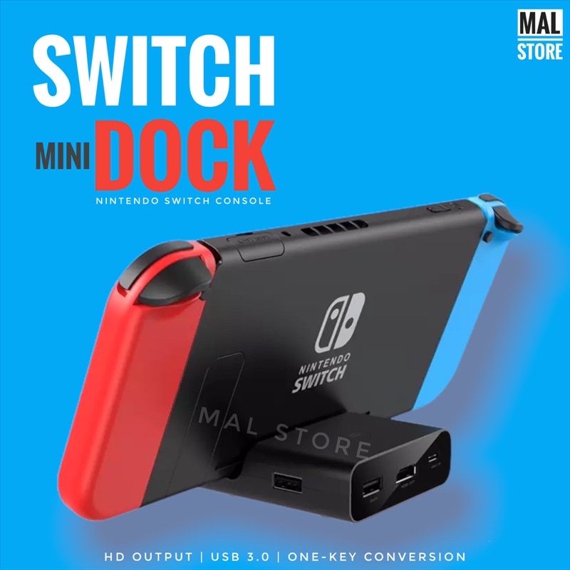 Switch Dock Mini แบบพกพา สำหรับ Nintendo Switch / OLED / Mobile ใส่เคส ...