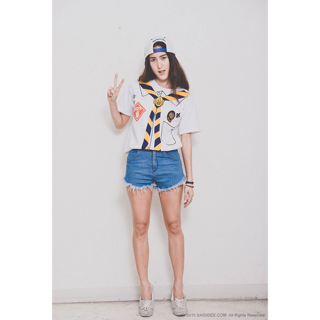 เสื้อยืดลูกเสือสำรอง-SAI-DI-DEE | Shopee Thailand