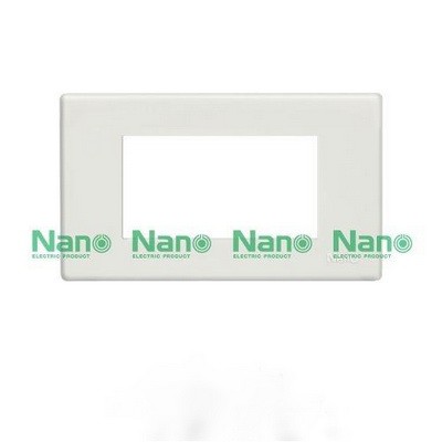 NANO-400-3 หน้ากากขอบเหลี่ยม 2x4นิ้ว 3 ช่อง สีขาว | Shopee Thailand