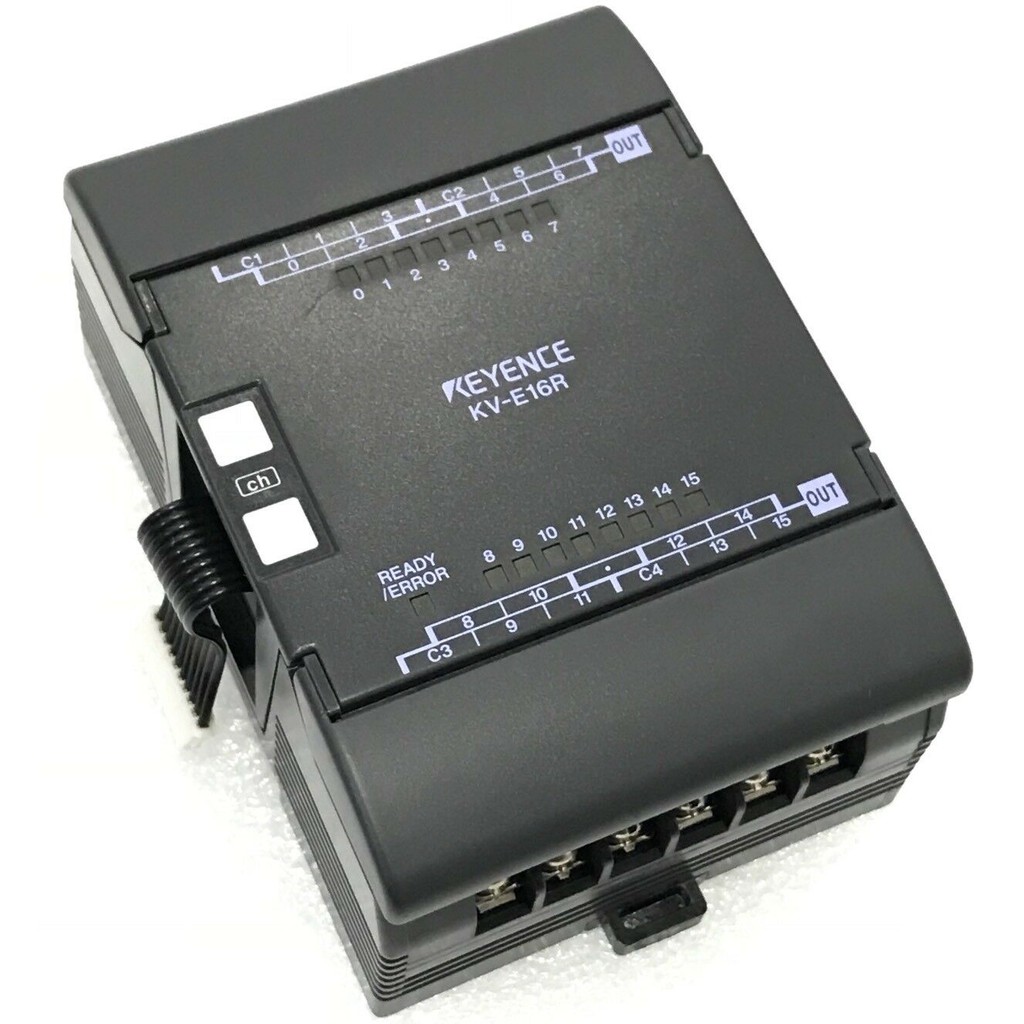Keyence KV-E16R Output Module 16 Point PLC Programmable Controller ...