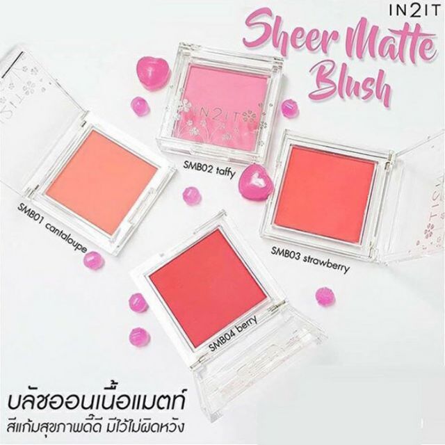 IN2IT Sheer Matte Blush 4 g | Shopee Thailand