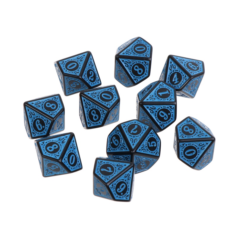 Zone ลูกเต๋าหลายด้าน TRPG DND D10 หลายด้าน สําหรับเล่นเกมกระดาน 10 ชิ้น | Shopee Thailand