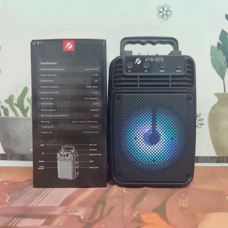 NEW!! ลำโพงบลูทูธ KTS1272 ลำโพง เสียงดังสุดยอดลำโพง ฟรีไมค์คาราโอเกะแบบ ...
