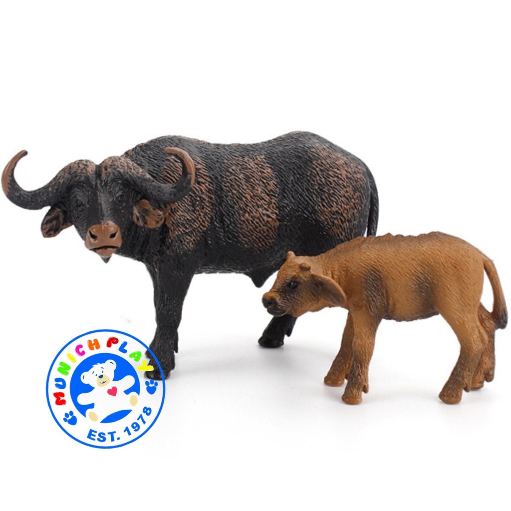 Munich Play - Buffalo ควาย แอฟริกา แม่ลูก ชุด 2 ตัว (จากหาดใหญ่ ...