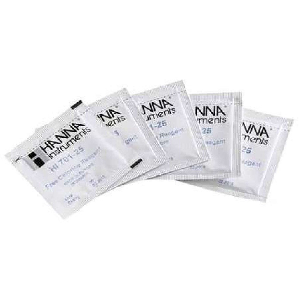 HANNA Chlorine reagent packets รุ่น HI701-25 /สีขาว ผงทดสอบคลอรีน ...