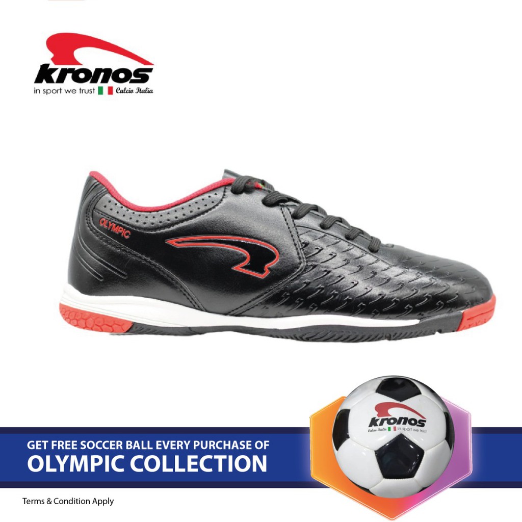 Kronos Futsal Indoor (Black/Red) KFM320756I | Shopee Thailand