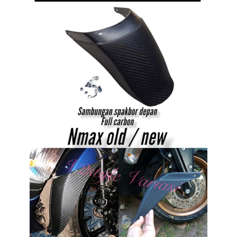 ใหม่ OLD Nmax สลักเกลียวบังโคลนหน้า หลัง คาร์บอน พลาสติก Nmax OLD และ ...