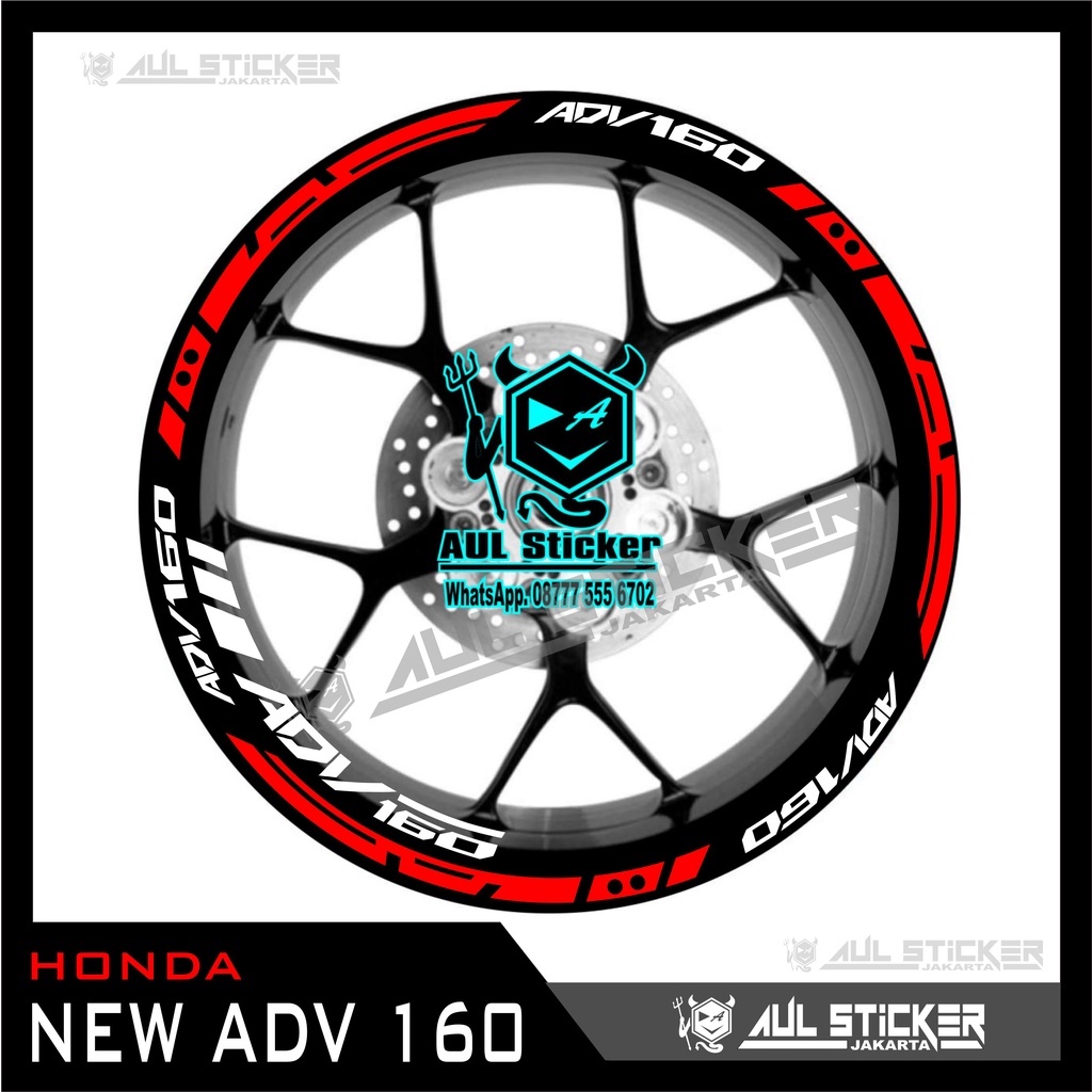 HONDA NEW ADV 160 FRONT REAR VELG STICKER (065) ดีไซน์ดั้งเดิม | Shopee ...