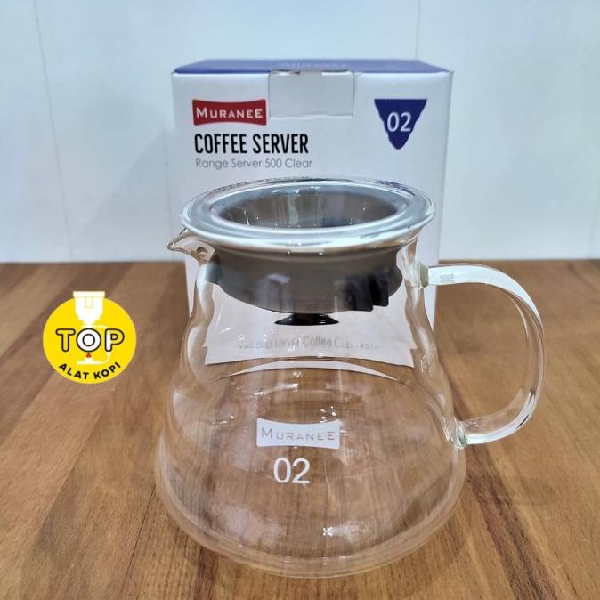 กาแฟแก้ว V60 600ml Server สามารถตรงไฟ + ฝา | Shopee Thailand