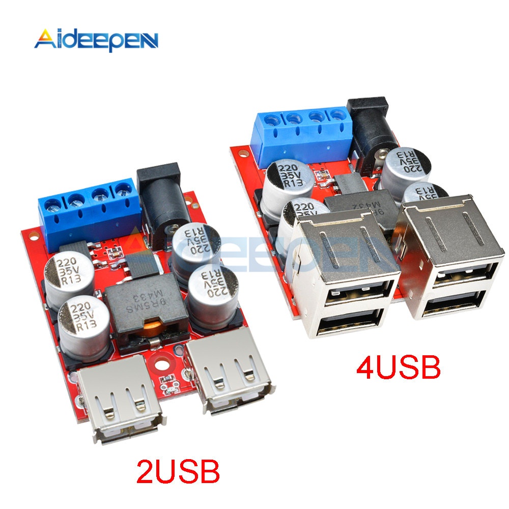 Dc-dc รถชาร์จบอร์ด 8V-35V 5V 8A แหล่งจ่ายไฟ Depressurization โมดูล 2/4 ...