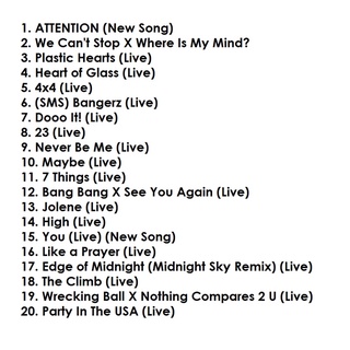 แผ่น CD-R Miley Cyrus - Attention: Miley Live (2022) | Shopee Thailand