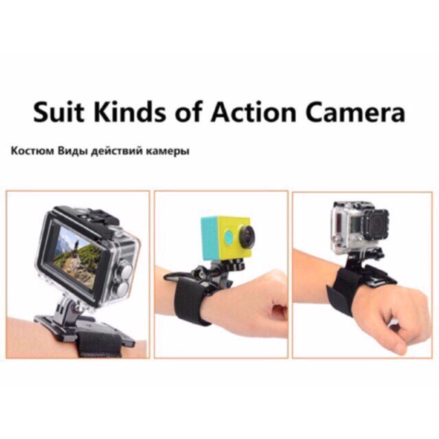 GoPro Wrist Band สายรัดข้อมือเมาส์สำหรับยึดกล้องโกโปร Action Camera ...