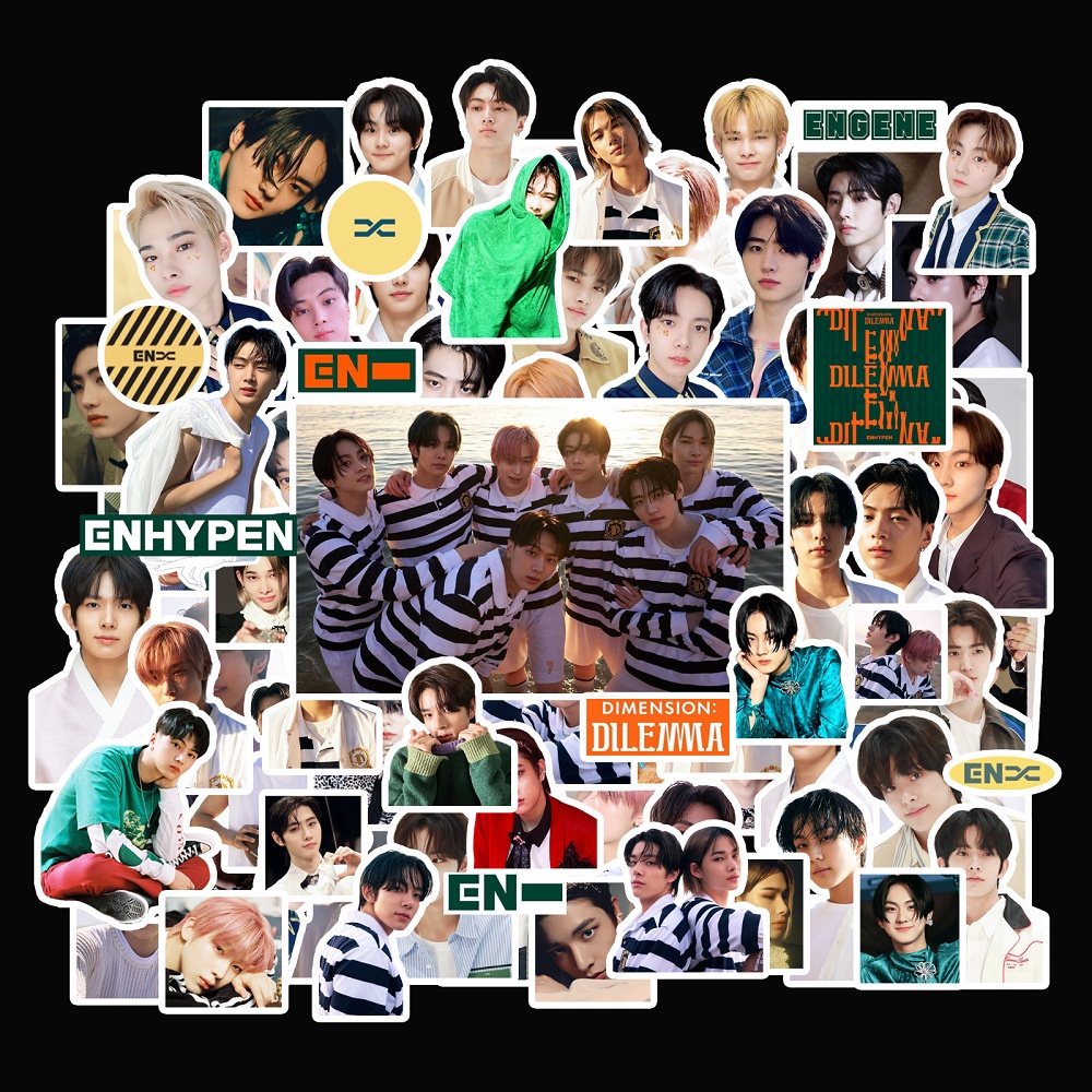 100pcs/set Kpop ENHYPEN DIMENSION : DILEMMA Stickers DIY Journal ...