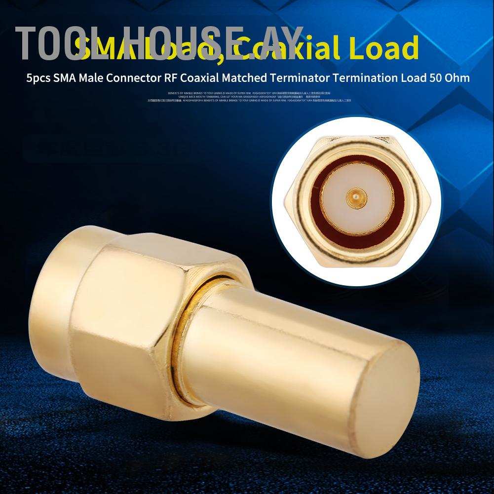 เครื่องมือเชื่อมต่อ Sma Male Rf Coaxial Terminator 50 Ohm 2W 5 ชิ้น ...