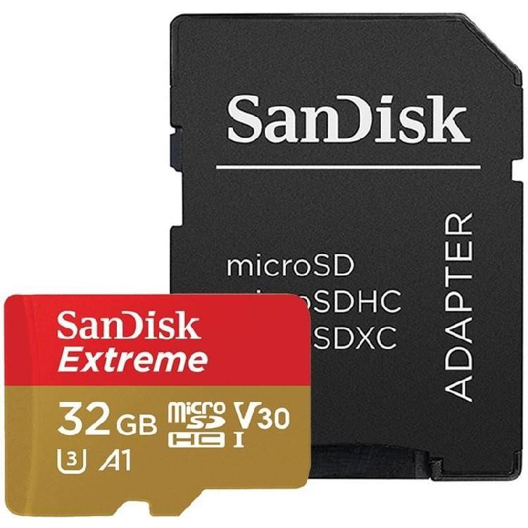 SanDisk Extreme microSDHC 32GB รองรับ 4K U3 ที่ 100mbps | ไมโครเอสดี แซนดิส 32GB | Shopee Thailand