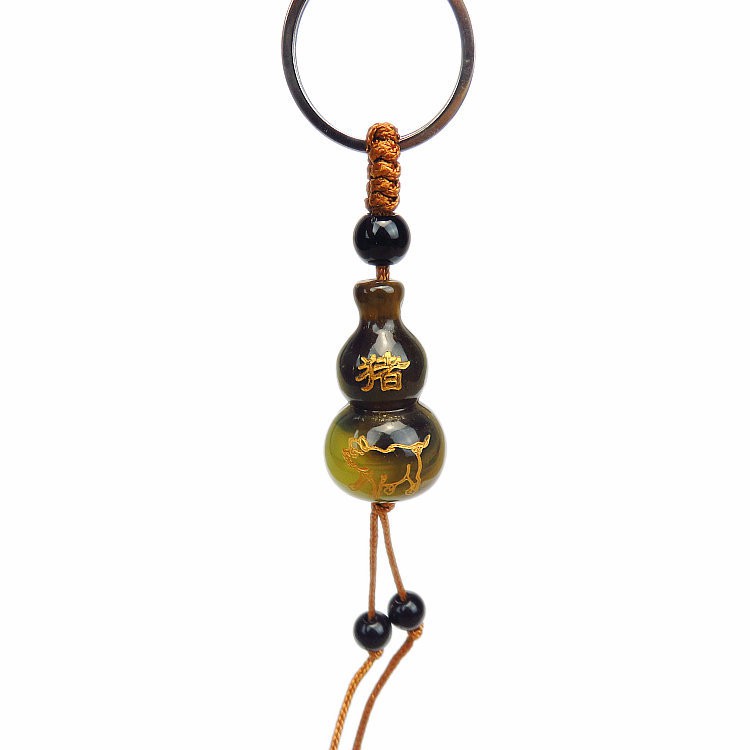 พวงกุญแจ keychain น้ำเต้าดูดทรัพย์ มงคล Chinese Traditional Fortune ...