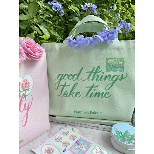 กระเป๋าผ้า Canvas Tote Bag | Pammy's Palette | Shopee Thailand
