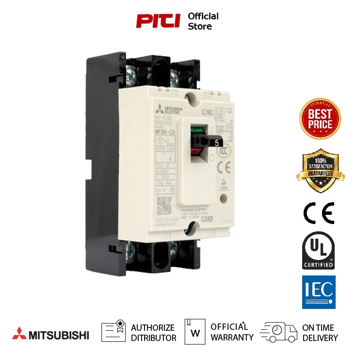 Mitsubishi NF30 CS 2P 15A Molded Case Circuit Breaker (MCCB) เบรกเกอร์ มิตซูบิชิ | Shopee Thailand