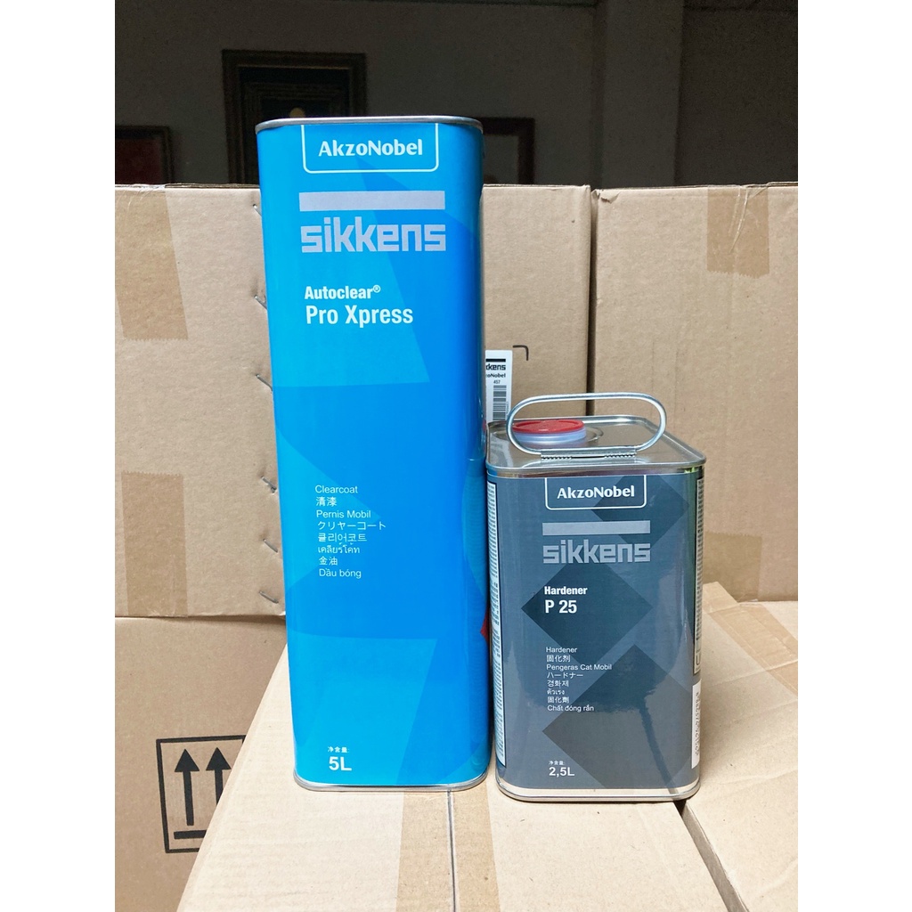 Sikkens Auto Pro Xpress (เเลคเกอร์) ขนาด 5L และ Hardener(ตัวเร่ง) P25 ...