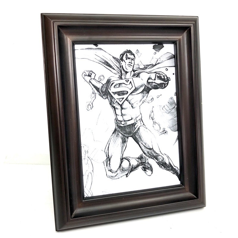 5x7” SUPERMAN ซุปเปอร์แมน ไม้แท้ HIGH QUALITY กรอบรูป Photo Frame ...