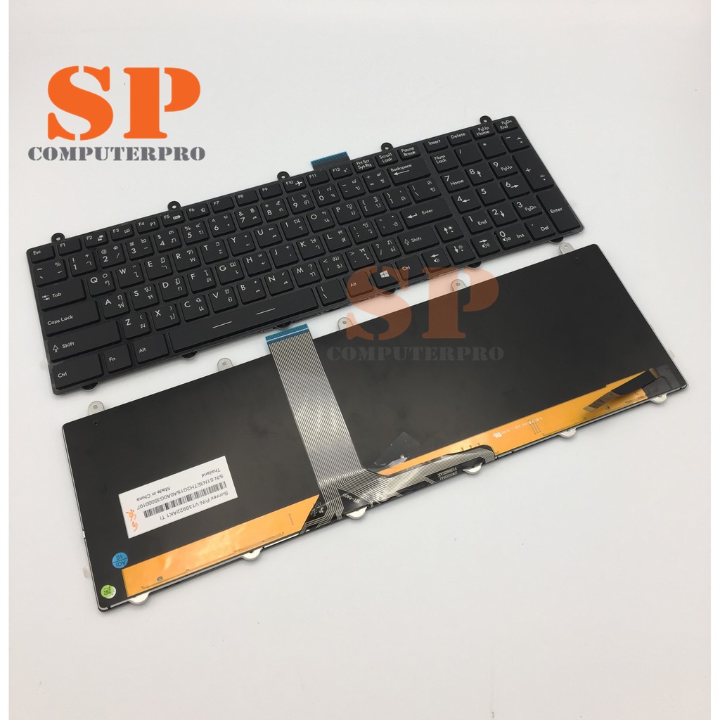 MSI Keyboard คีย์บอร์ด GT60 GT70 GT780 MS-16GA MS-1762 GE60 GE70 GP70 ...