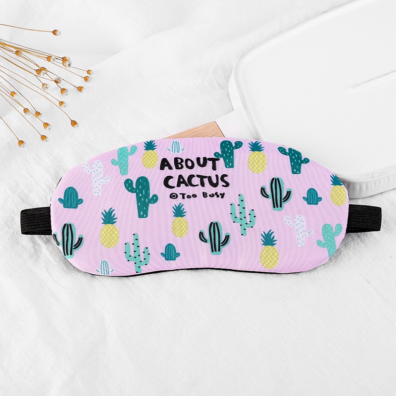 ผ้าปิดตาเจล "กระบองเพชร ฟรี! เจล Cactus Eye Mask" แผ่นปิดตาสไตล์เกาหลี ...