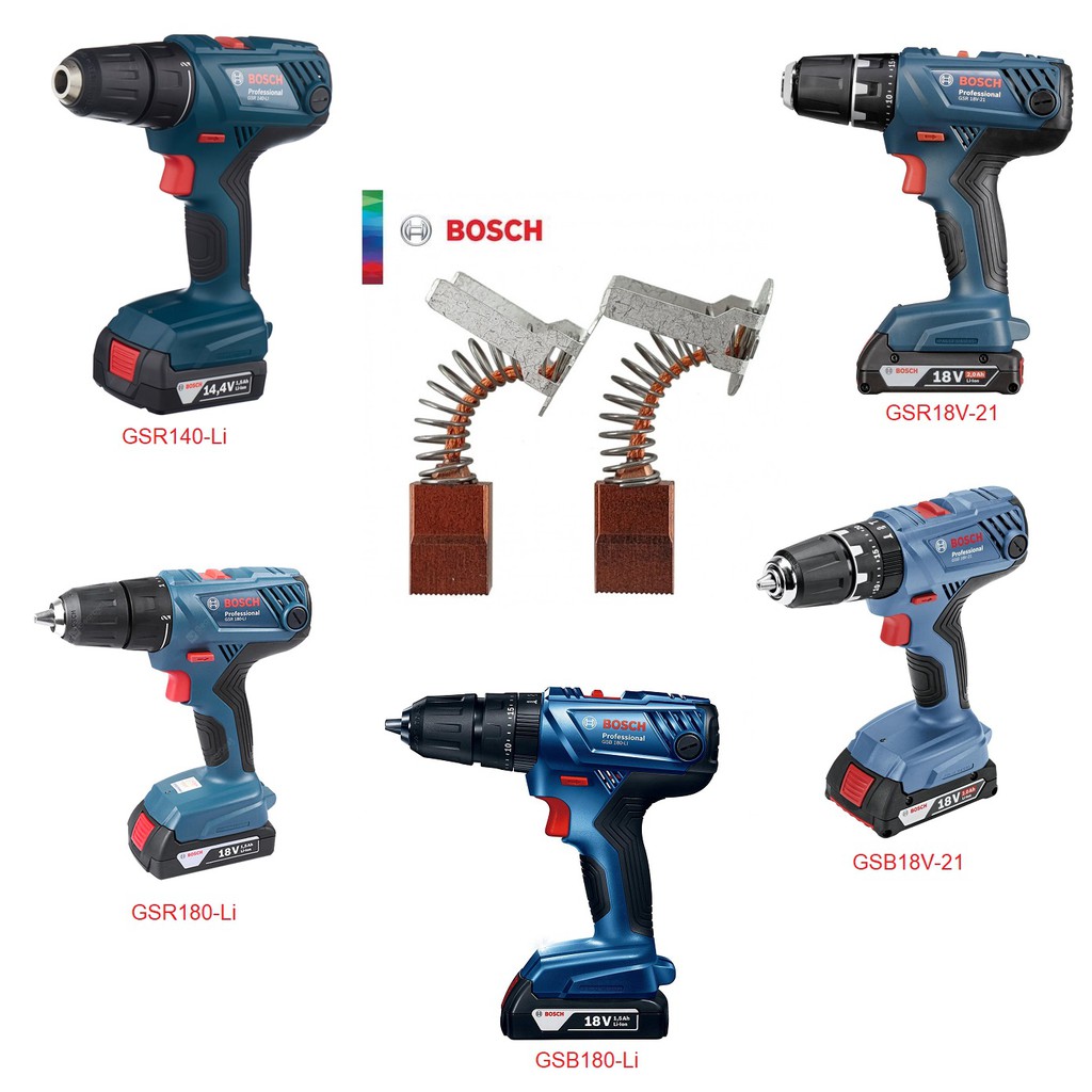 BOSCH แปรงถ่าน (แท้) สว่านไร้สาย รุ่น GSB180-Li, GSR180-Li #1607000CZ1 ...