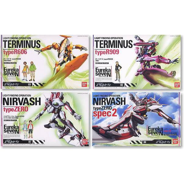 Bandai Set Eureka Seven Terminus TypeR606 TypeR909 Nirvash typeZERO spec2 ยูเรก้า เซเว่น - กัน ...