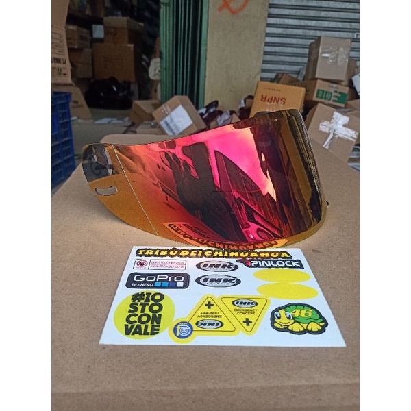 หมึกติดที่บังแดด แบบแบน cl max อิริเดียม สีน้ําเงิน ทอง (ฟรีสลักเกลียว ...