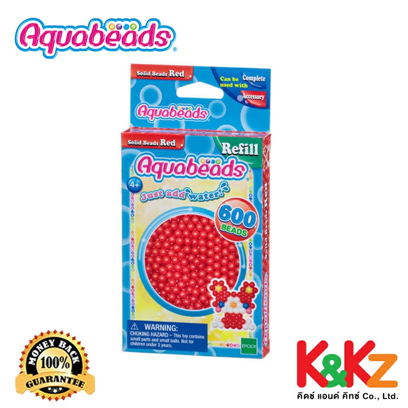 Aquabeads Red Solid Bead Pack (ชุดรีฟิล) / ลูกปัดสเปรย์น้ำ อควาบีท เม็ด ...