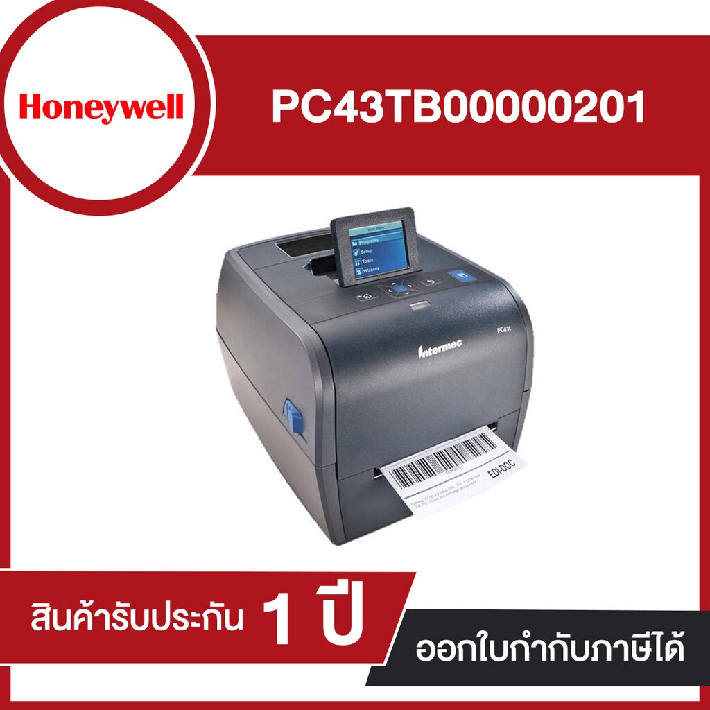 เครื่องพิมพ์บาร์โค้ด Honeywell PC43T B00000201 ประกันศูนย์ไทย | Shopee ...