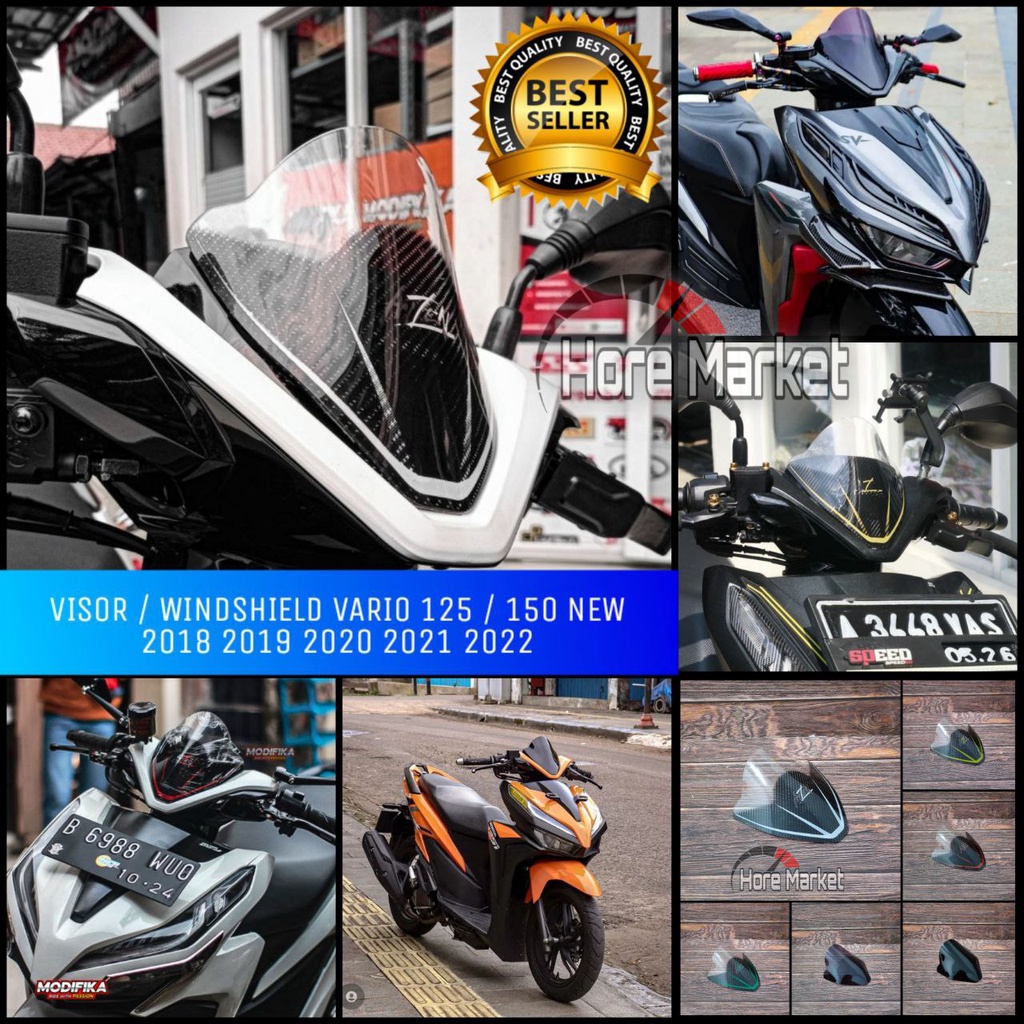 VISOR VARIO 150 125 ใหม่ 2018 2019 2020 2021 2022 WINDSHIELD ALL NEW ...