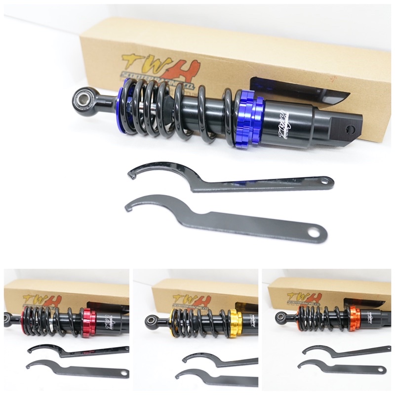 โช๊คหลัง TWH ใส่Dio ZX ขนาด 265mm. ปรับได้ถึง 310 mm. | Shopee Thailand