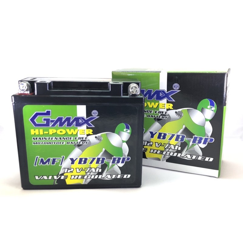 Battery แบตเตอรี่ มอเตอร์ไซต์ GMAX 12V7Ah แบตเตอรี่ Gmax | Shopee Thailand