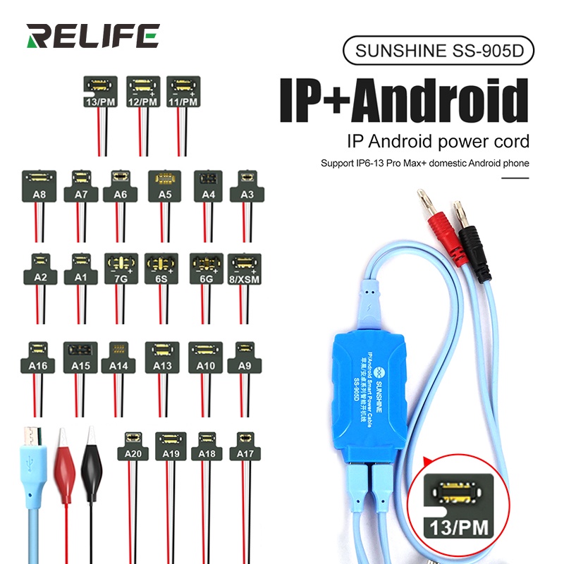 Relife สายเคเบิลทดสอบพาวเวอร์ซัพพลาย 905F 905C 905D iBoot 908B สําหรับ ...