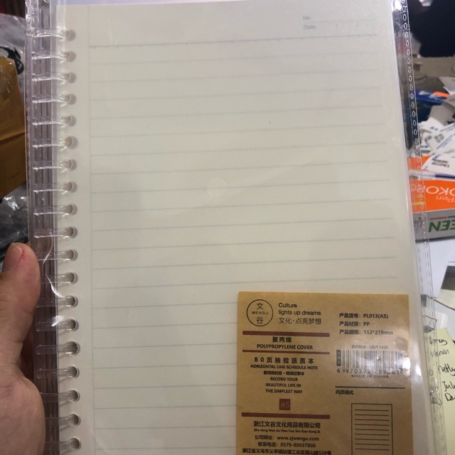 Looseleaf Binder wengu a5 บรรจุ 80 แผ่น รหัส pl 013 | Shopee Thailand