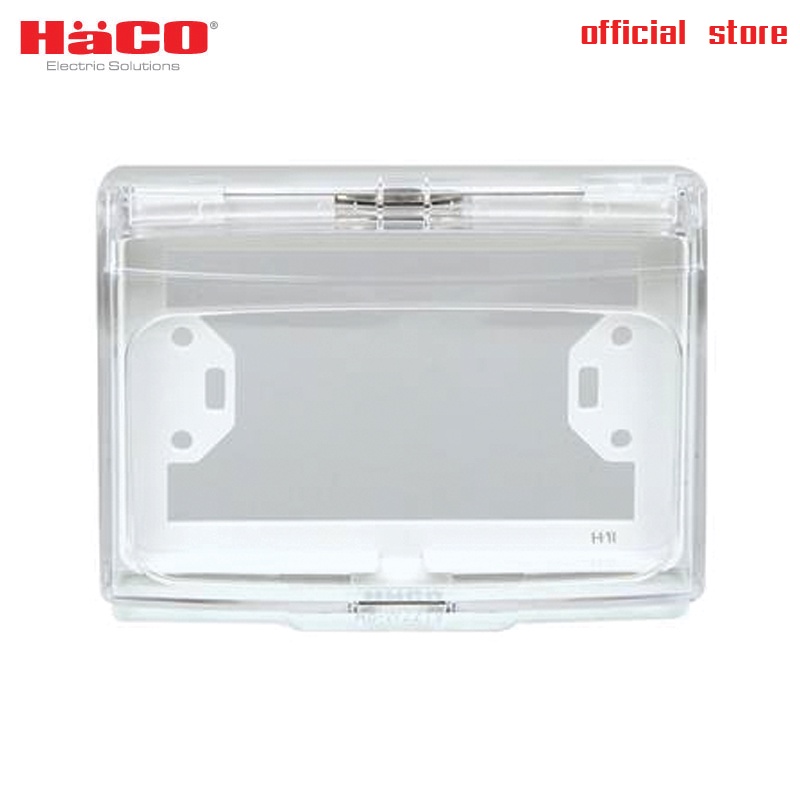 HACO ฝาครอบกันน้ำ หน้ากากกันน้ำ 3 ช่อง สีใส รุ่น A8-W221V | Shopee Thailand