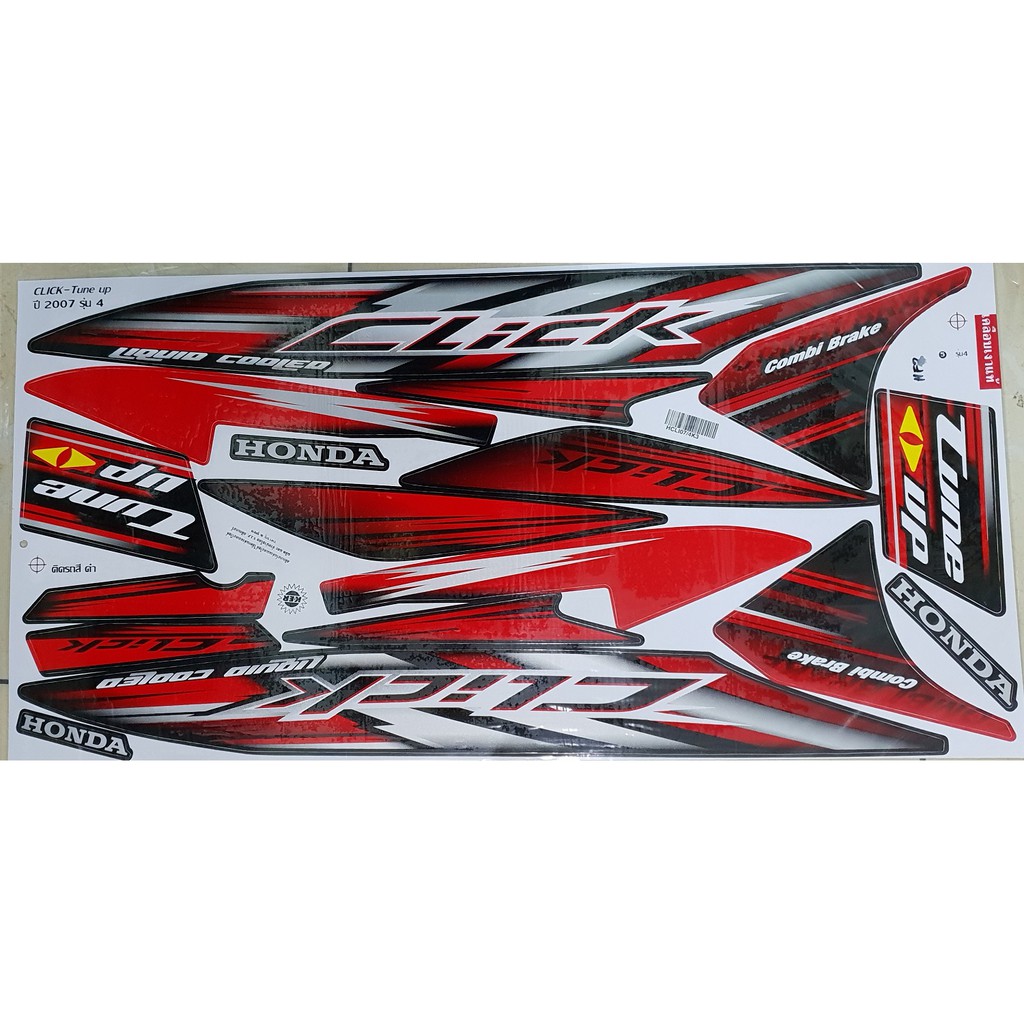 Click Tune-up รุ่น4 ปี2007 สติ๊กเกอร์มอเตอร์ไซค์ Sticker Motorcycle ...