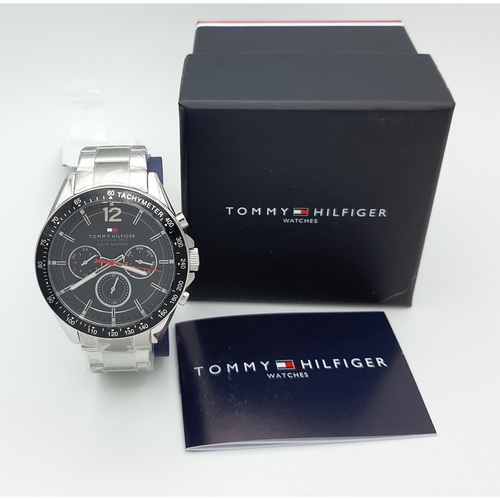 นาฬิกา TOMMY HILFIGER MEN'S 1791104 QUARTZ 46 MM MULTIFUNCTION พร้อม ...