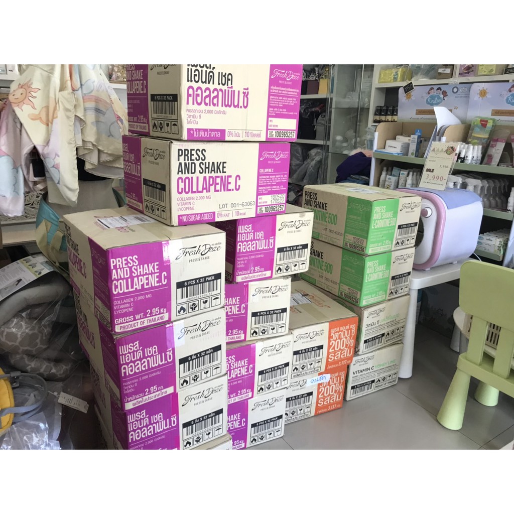 fresh doze press shake ยกลัง (พร้อมส่ง)เฟรชโดส Fresh Doze วิตามินแบบฝา ...