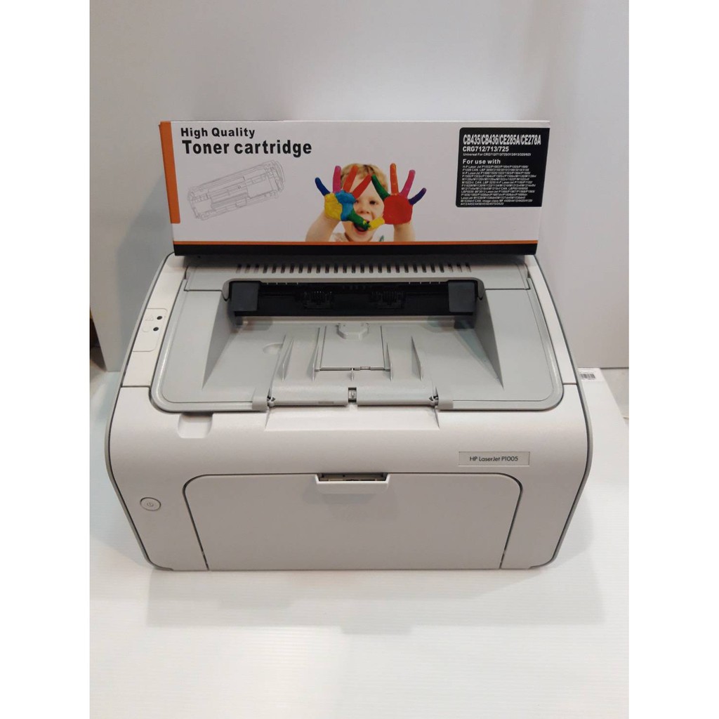 HP LASERJET P1005 มือ2 +หมึก 285A หมึกใหม่ ส่งฟรี รับประกัน 3เดือน ...