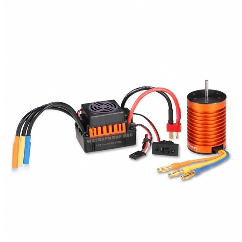 Hsp ชุดอุปกรณ์ไฟฟ้าไร้แปรงถ่าน 9T 4370KV 60A ESC HPI สําหรับรถยนต์ ...