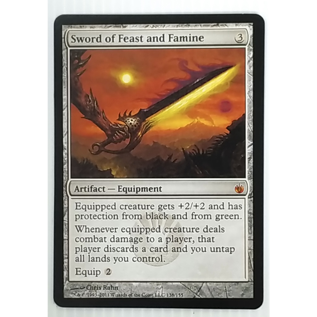 MTG Card Blue Core - Artifact - Equipment - Sword of Feast and Famine ...