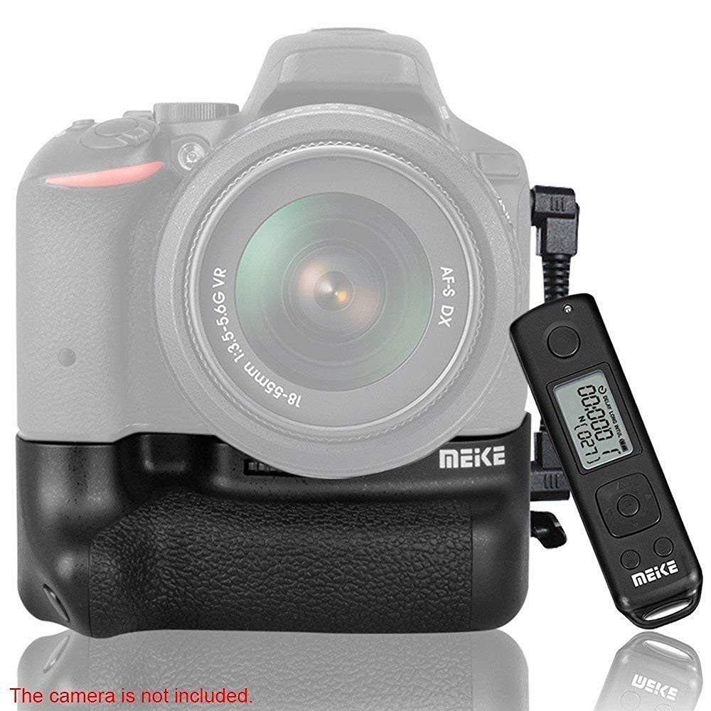 Meike MK-D5500 Pro ด้ามจับแบตเตอรี่ แนวตั้ง พร้อมรีโมตควบคุมชัตเตอร์ ...