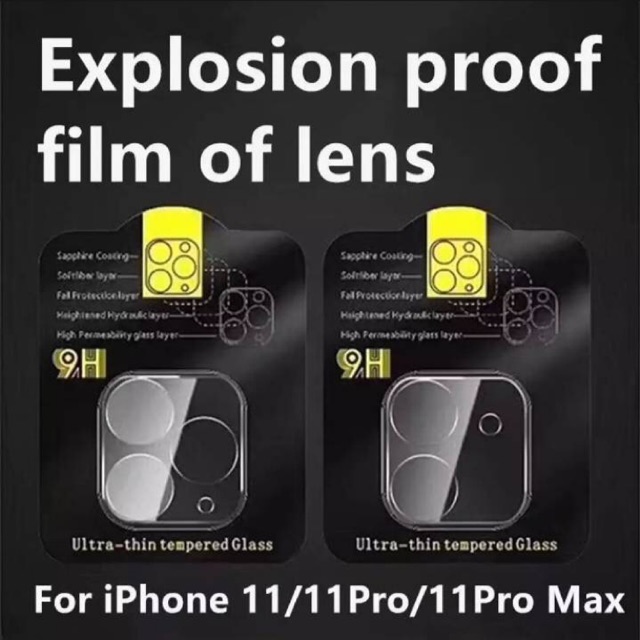 ฟิล์มกระจกกันรอยกล้อง แบบครอบเต็มเลนส์แบบใส สำหรับรุ่น iPhone IP11-IP11 ...